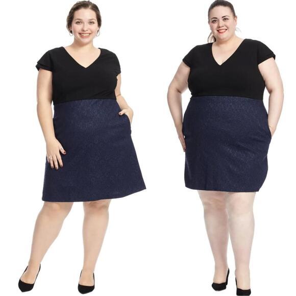 Hutch | Dresses | Anthropologie Hutch Lace Navy And Black Twofer Dress ...